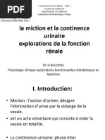 Physiologie de la Diurèse et Miction | PDF | Miction | Anatomie humaine