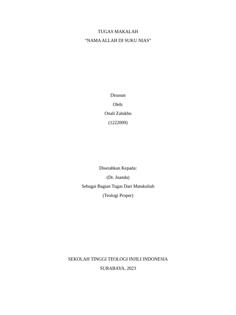 contoh format paper | PDF