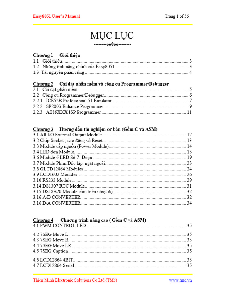 HDSD Easy8051 | PDF