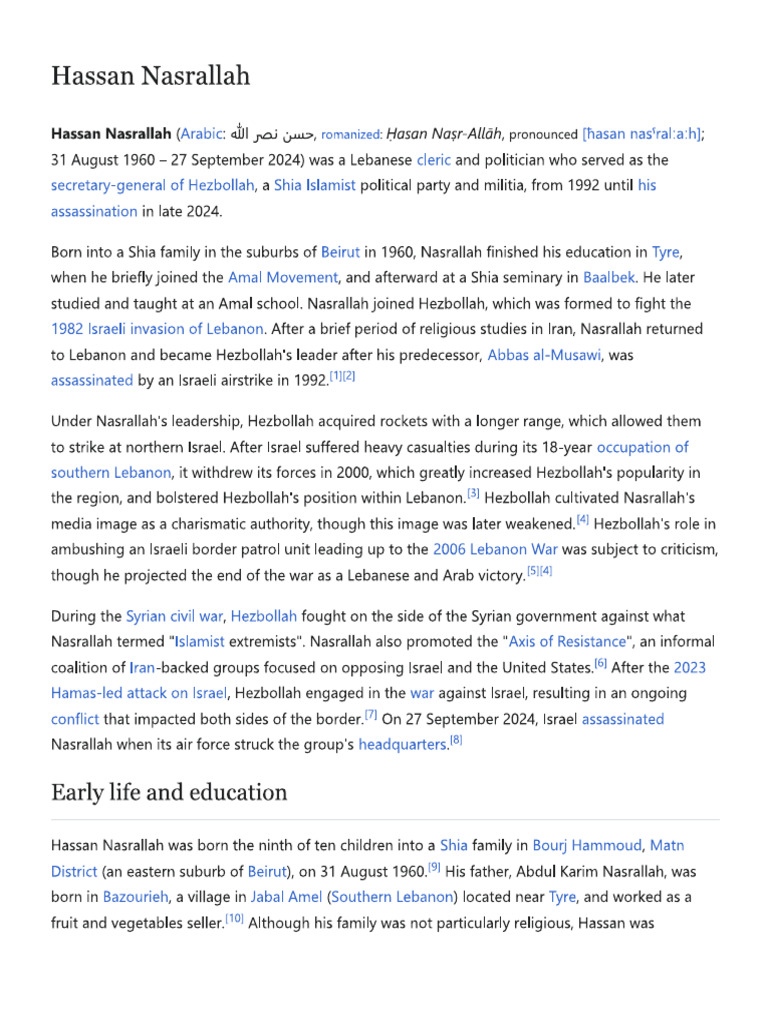 Hassan Nasrullah | PDF