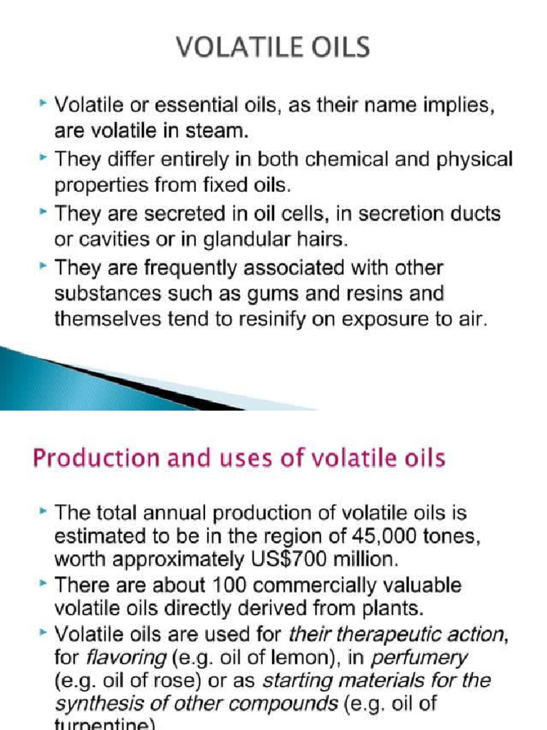 Volatile Oils | PDF