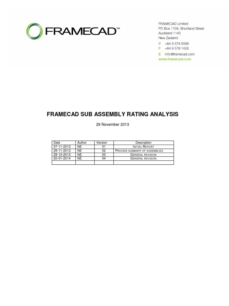 Technical Report - FCTR.1401 | PDF | Drywall | Wall