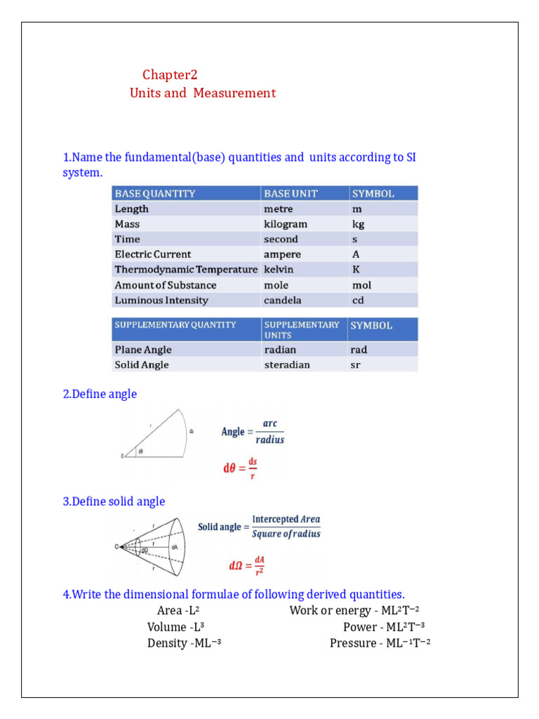 1.units and Measurement | PDF | Significant Figures | Velocity