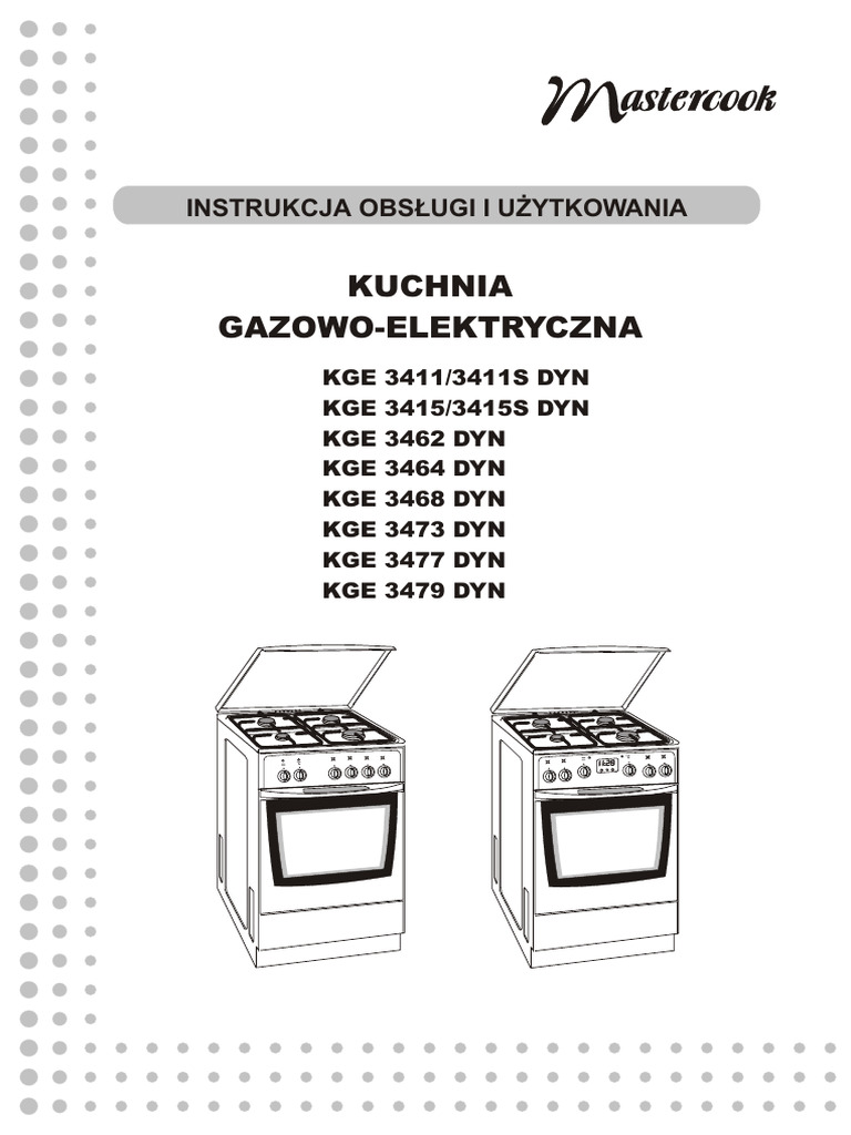 Mastercook KGE-3477 DYN Range | PDF
