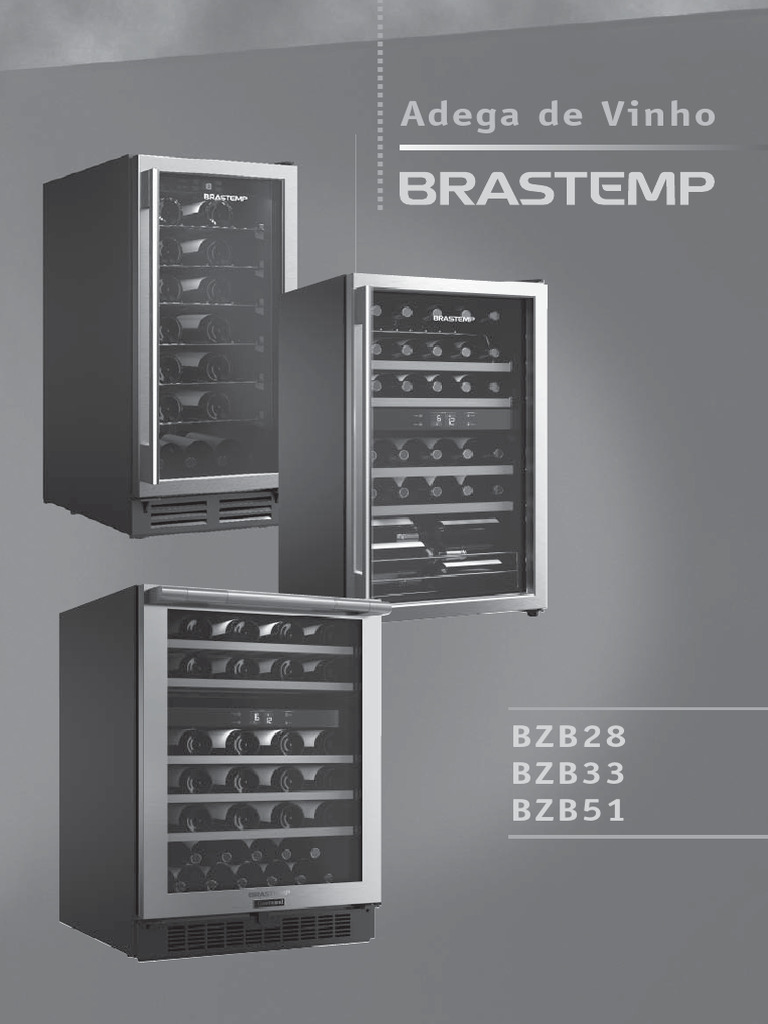 Brastemp Adega BZB51A Manual Versão Digital | PDF | Vinhos | Embalagem e rotulagem