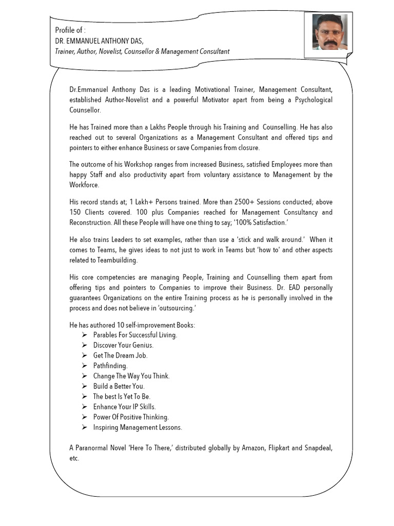 BIO_DREAD | PDF | Psychology | Organizational Behavior