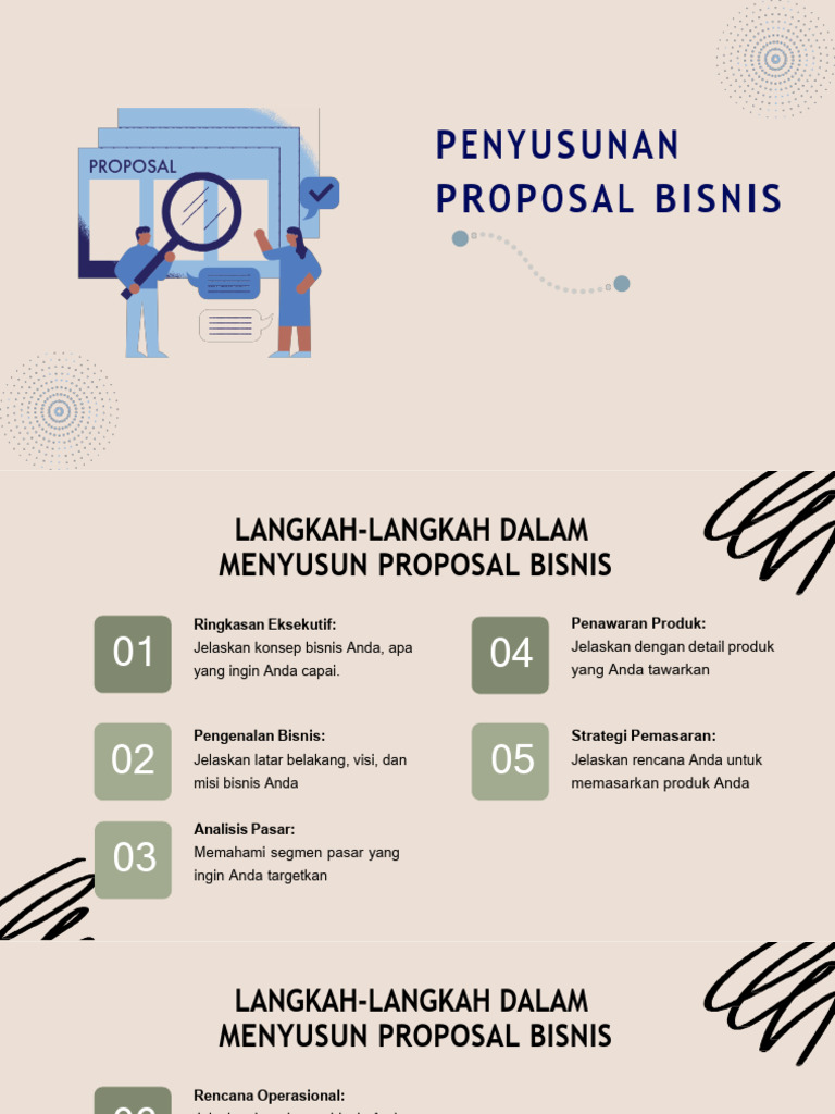 CONTOH Penyusunan Proposal Bisnis | PDF