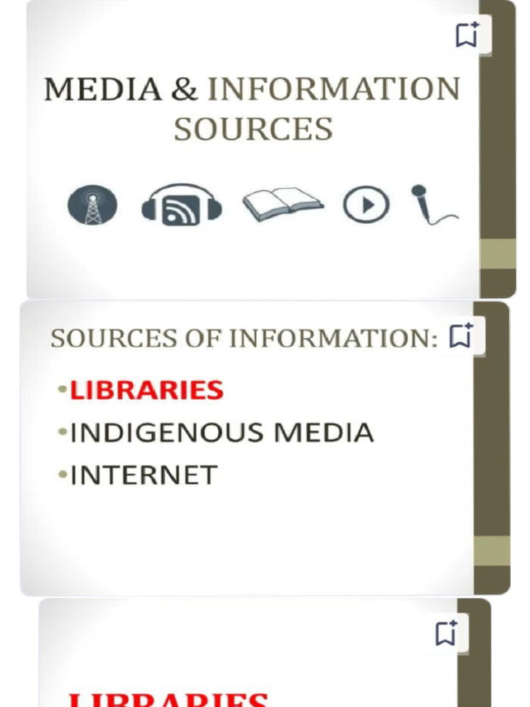 Media & Information Sources | PDF
