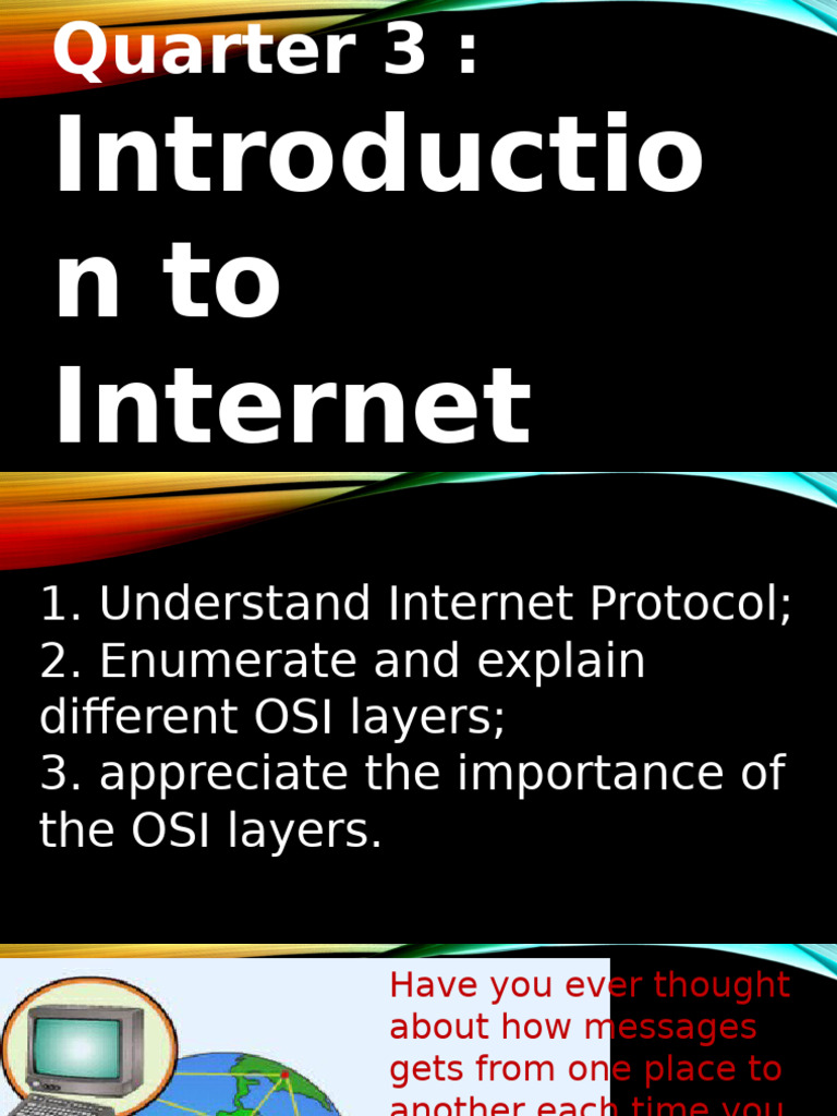 5 Internet Protocols | PDF | Computer Network | Osi Model