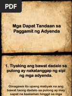Halimbawa Ng Adyenda | PDF