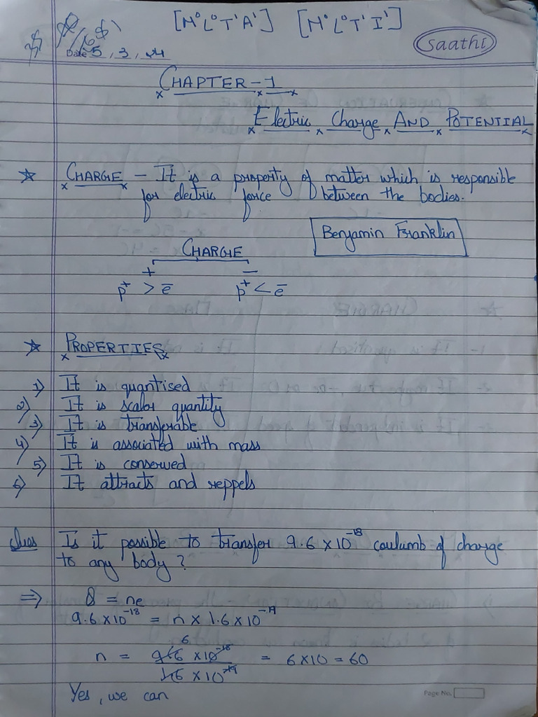 Chapter 1 Physics Part 1 | PDF