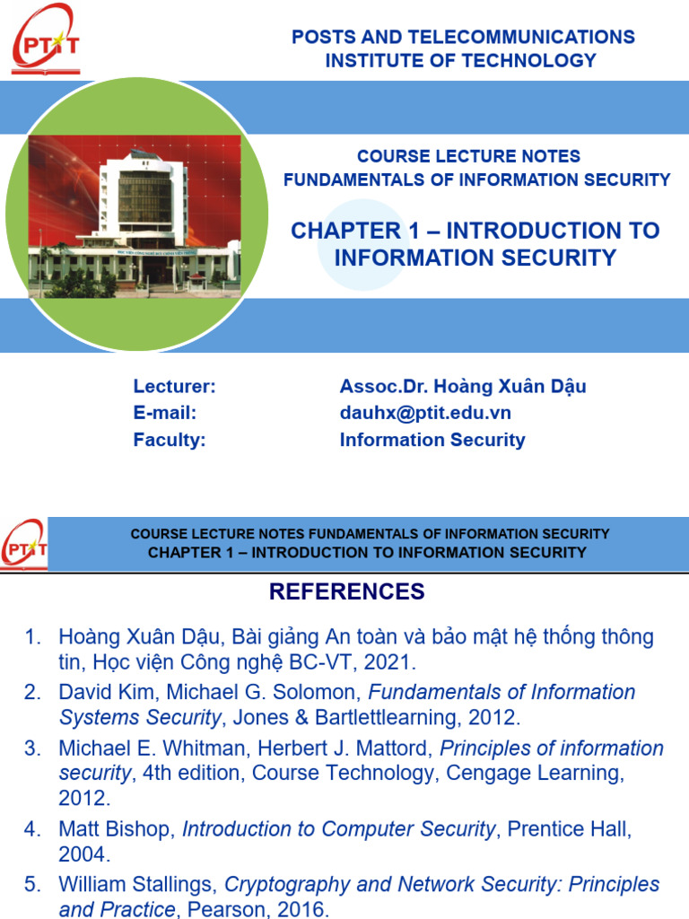 Dh Int1472 Clc Chapter 1 Introduction To Information Security Pdf Security Computer Security