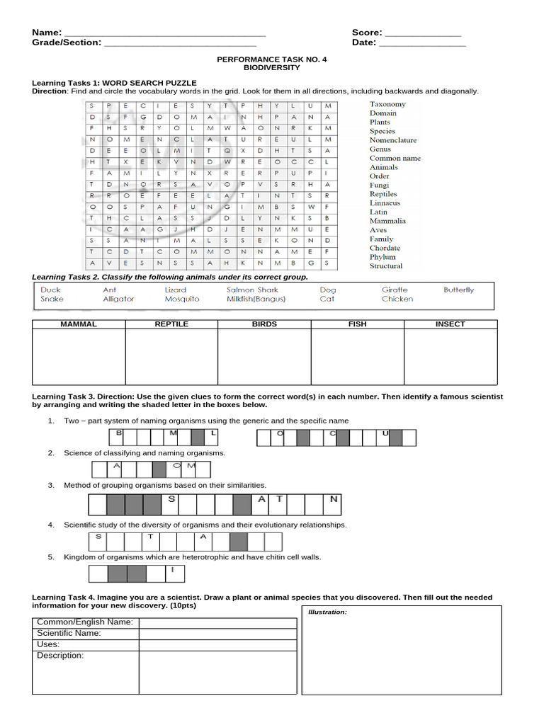 PT4 - Biodiversity | PDF