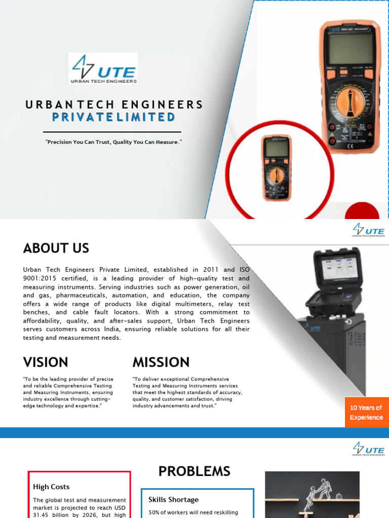 Urban Tech Engineers Private Limited 1 | PDF | Automation | Instrumentation