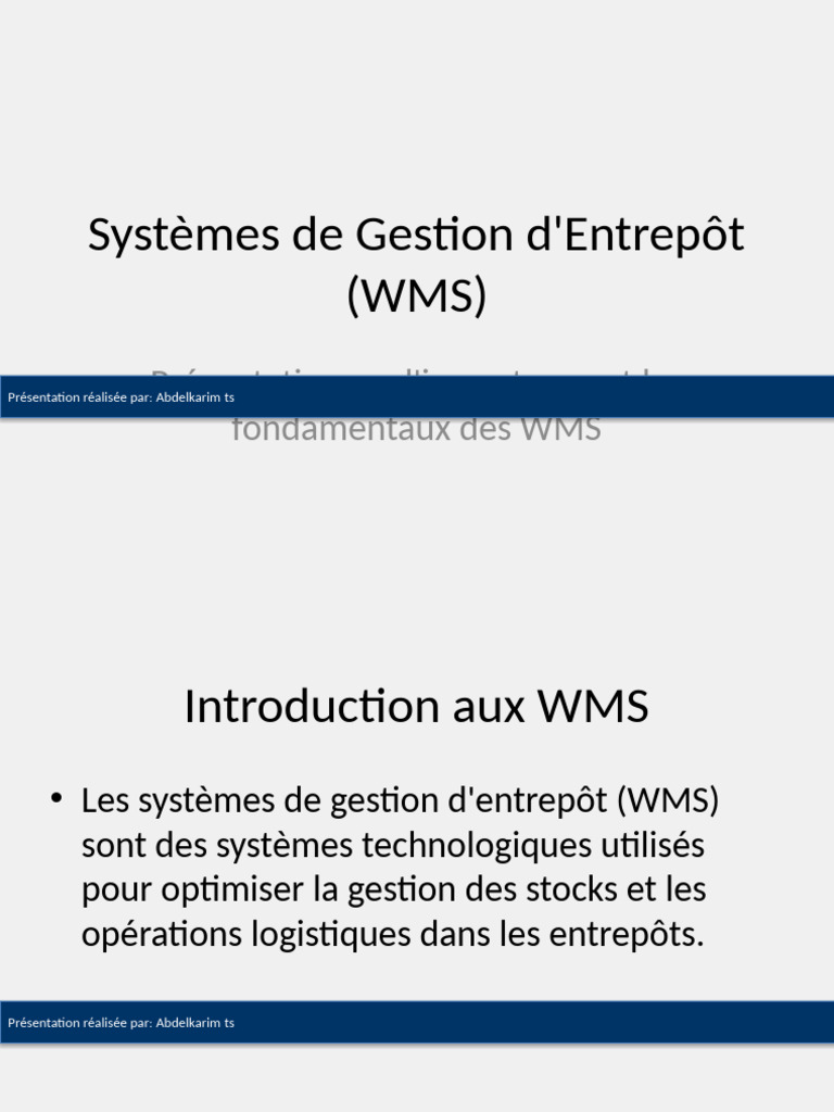WMS Presentation Modern | PDF