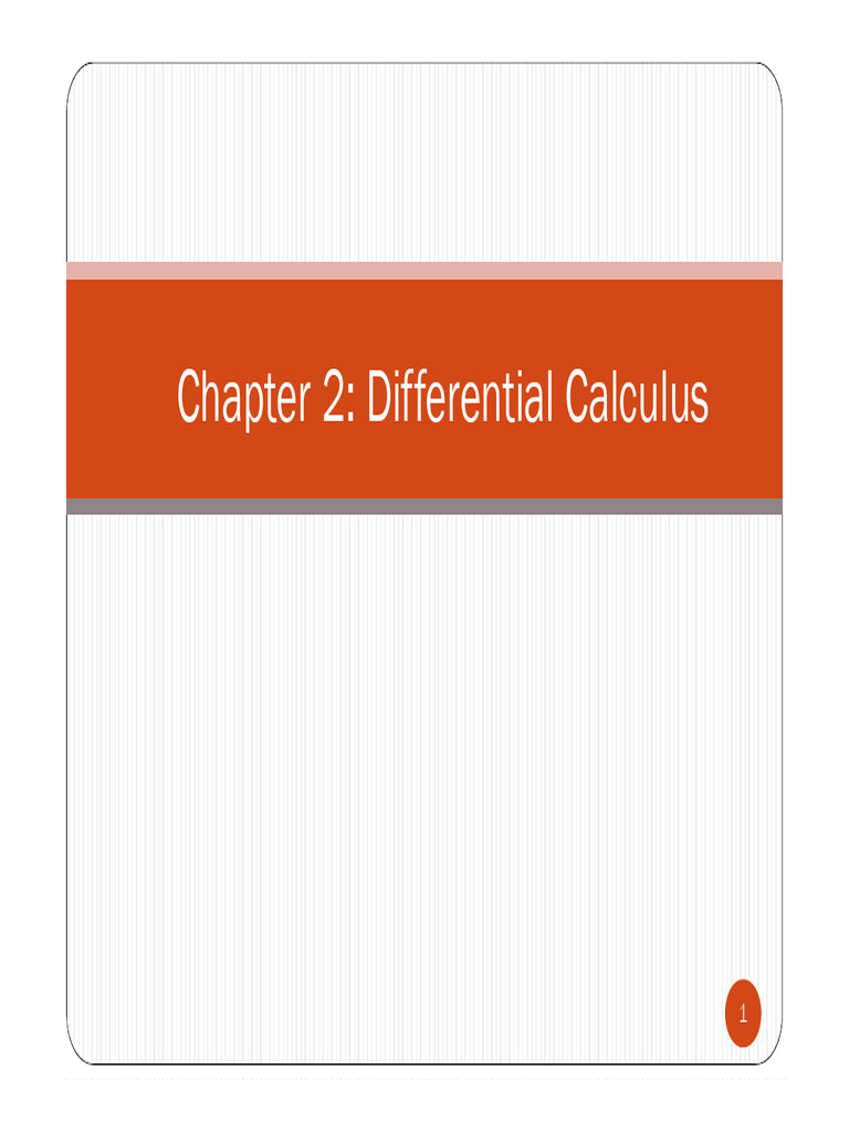 Chapter 2 Differentiation | PDF | Derivative | Velocity