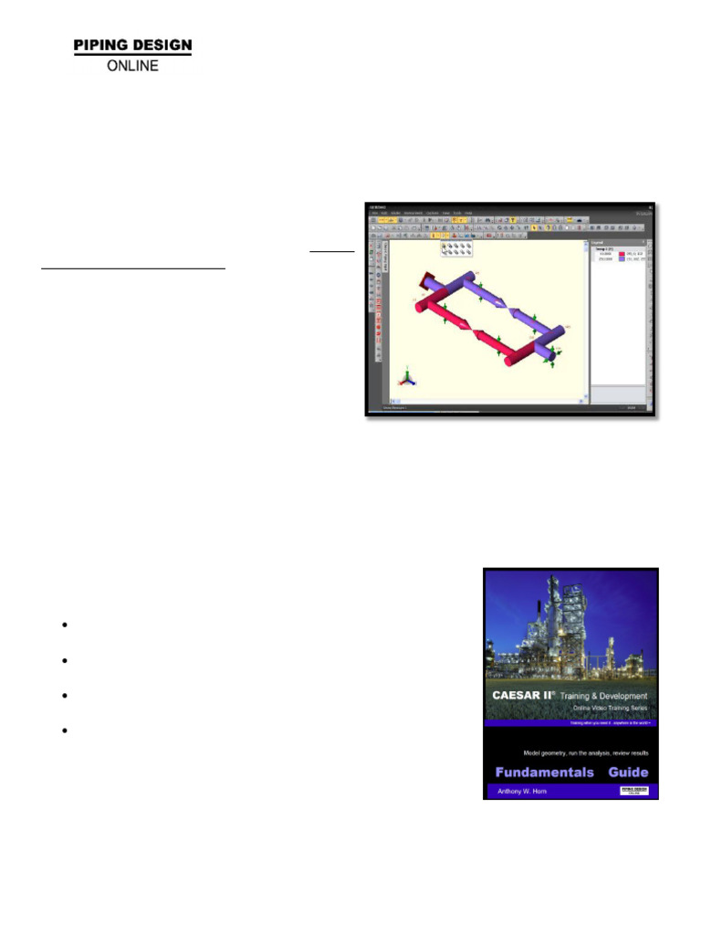 CAESAR II Fundamentals Course | PDF