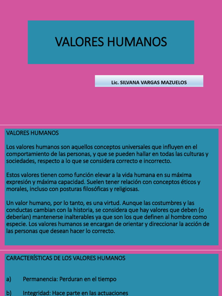 Valores Humanos: Guía Completa | PDF | Amor | Psicología Social