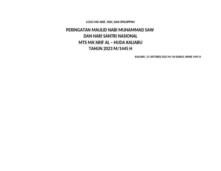 Format Banner HSN | PDF
