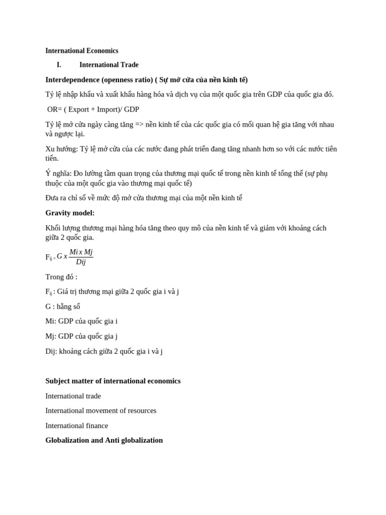 International Economics | PDF