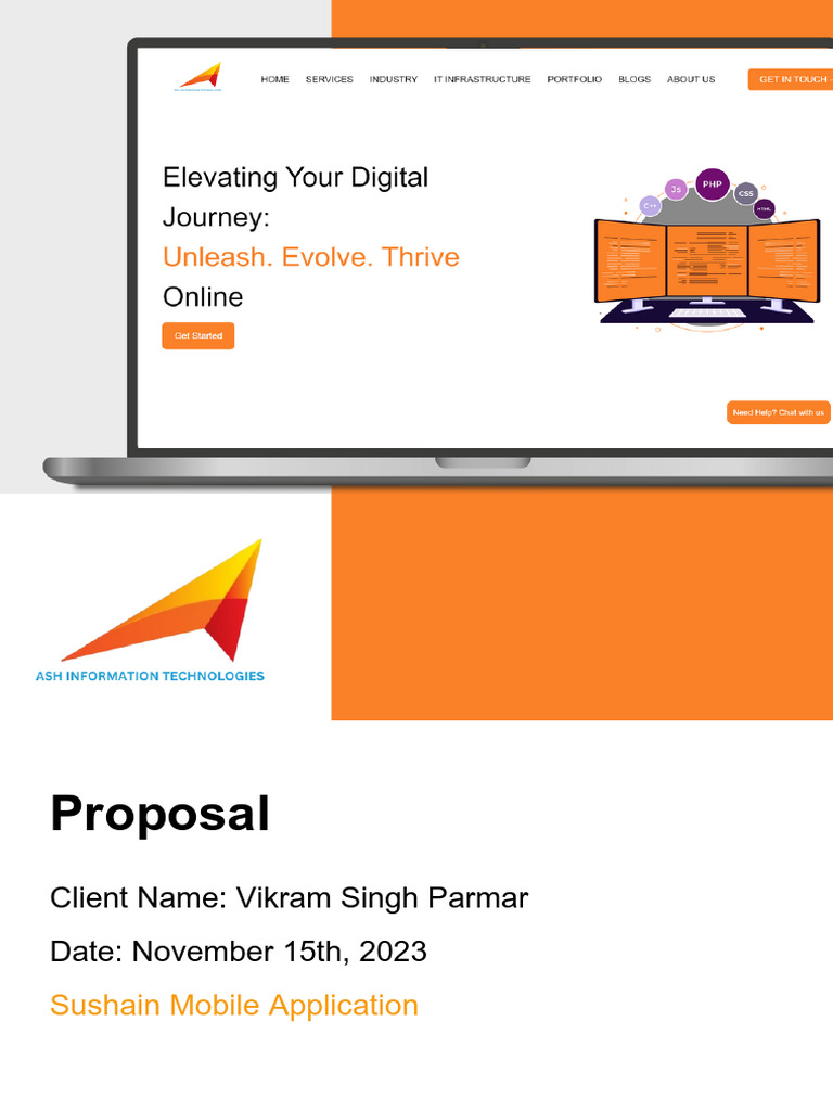 Sushain Healthcare App Proposal | PDF | Mobile App | E Commerce