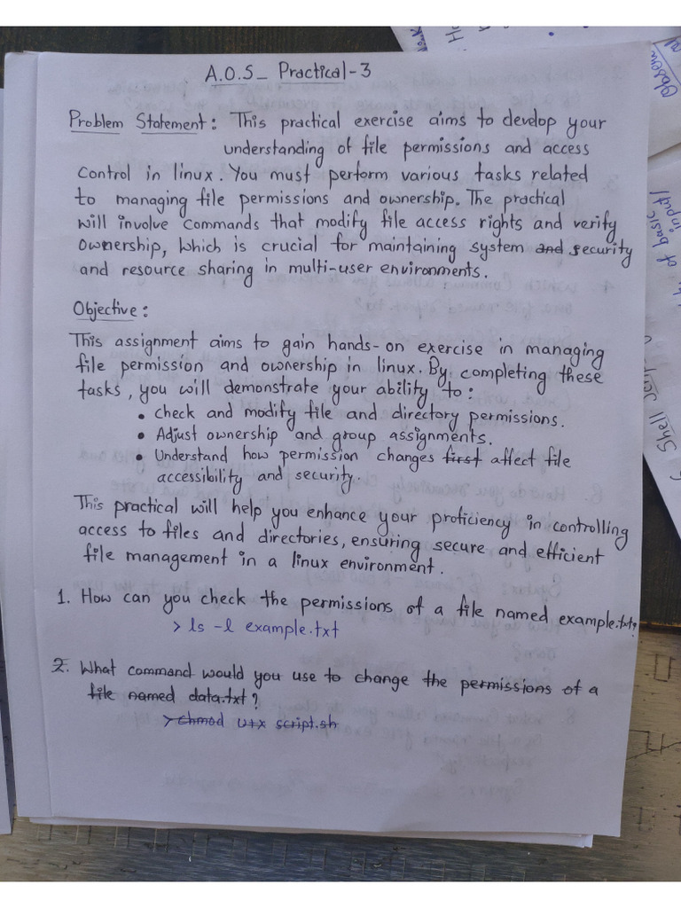 Aos practical file of gehu | PDF