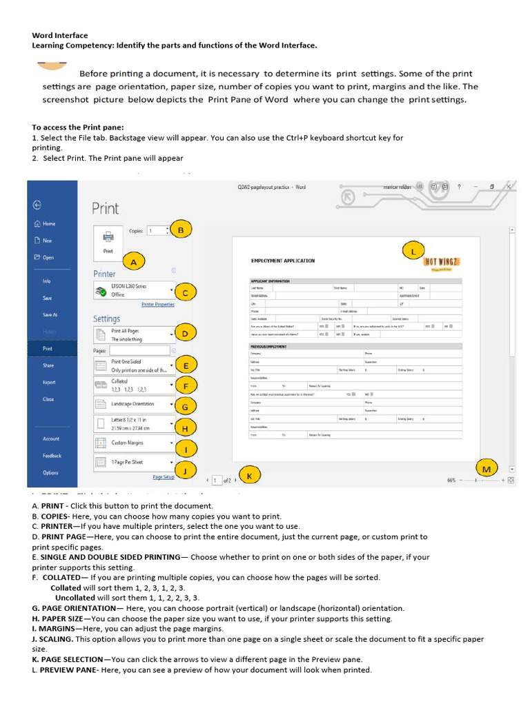 q2 Word Interface Ste 7 | PDF | Page Layout | Printer (Computing)