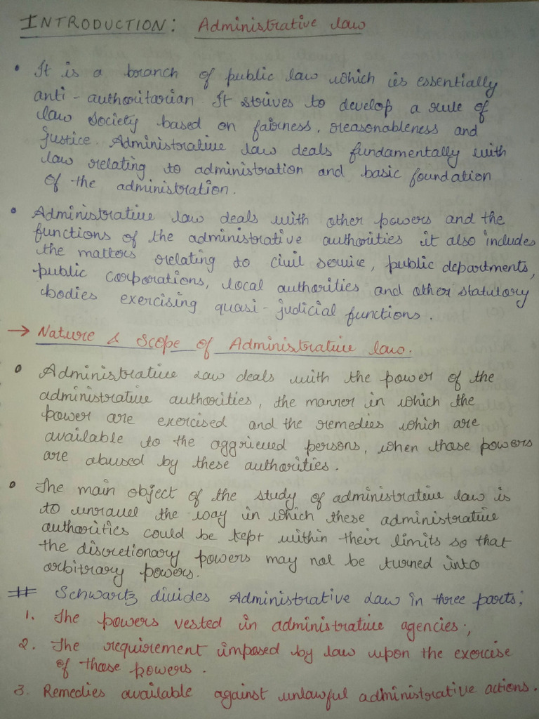 Adminstrative NOTES | PDF