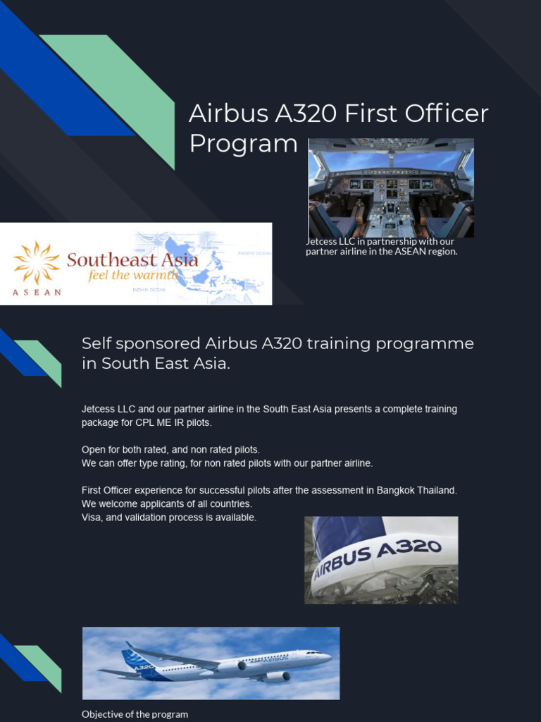 ASEAN Airbus A320 First Officer Program (1) | PDF | Airliner | Transport