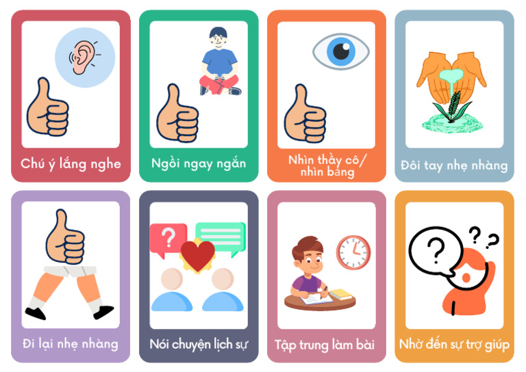 Classroom Rules Flashcards | PDF