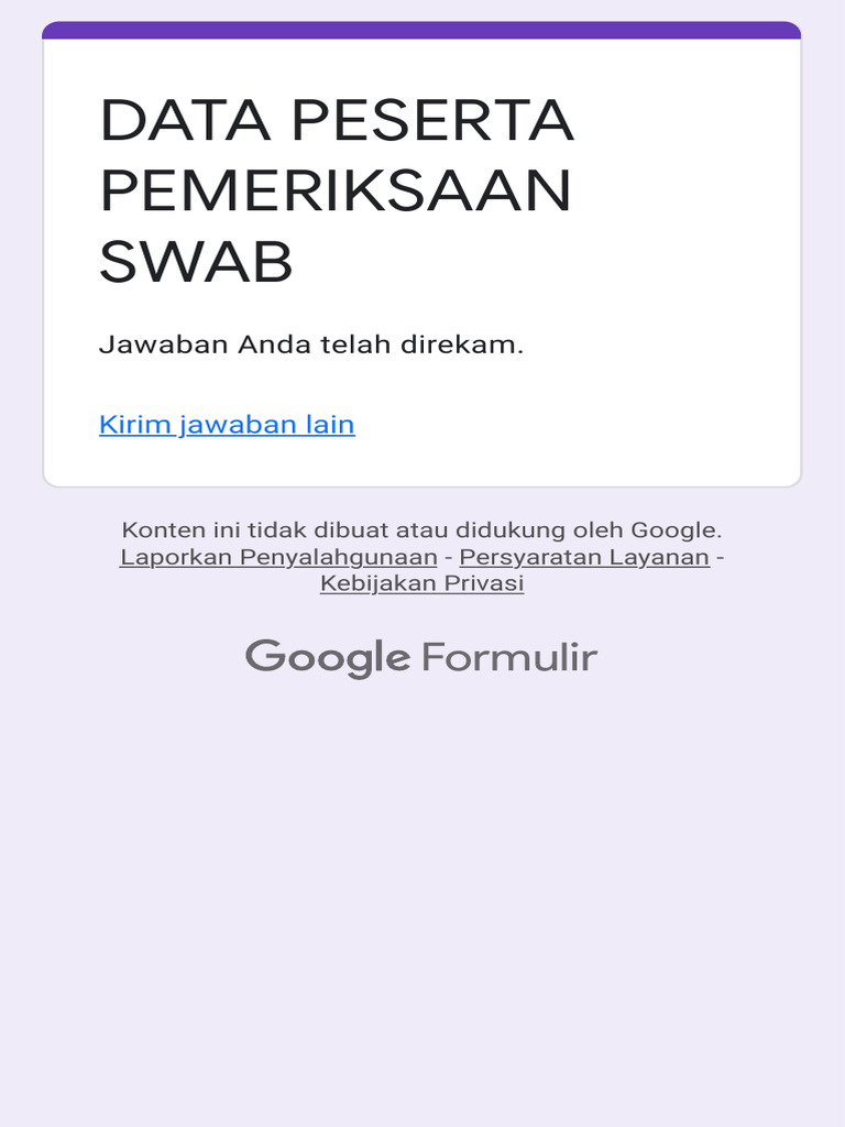 Data Peserta Pemeriksaan Swab | PDF