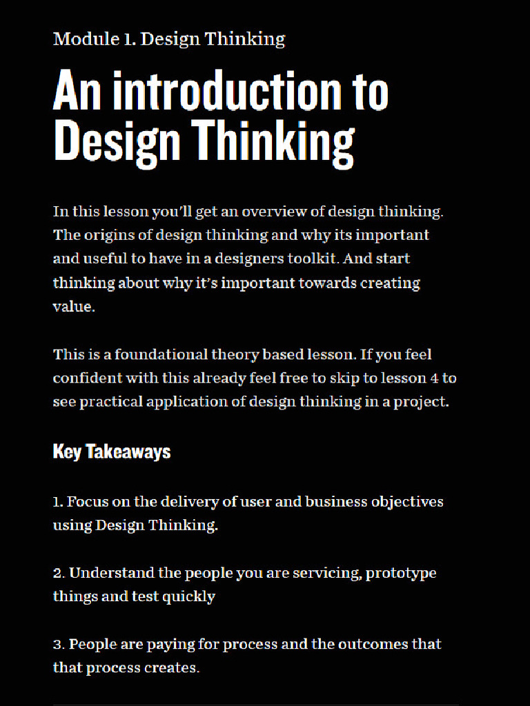 01-Module 1. Design Thinking | PDF