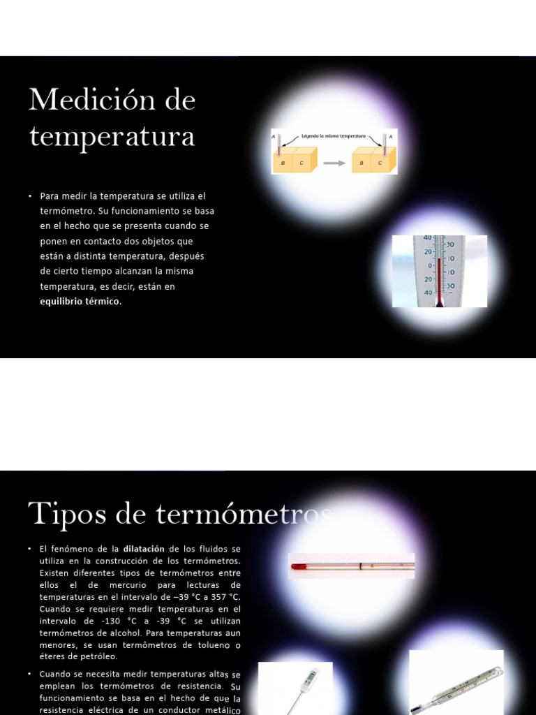 Tipos y Escalas de Termómetros | PDF