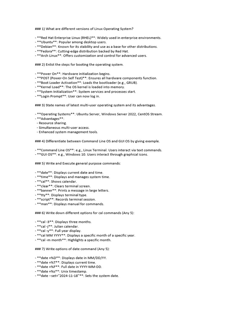 osy practical questions solved | PDF | Operating System | Computer Science osy practical questions solved | PDF | Operating System | Computer Science
