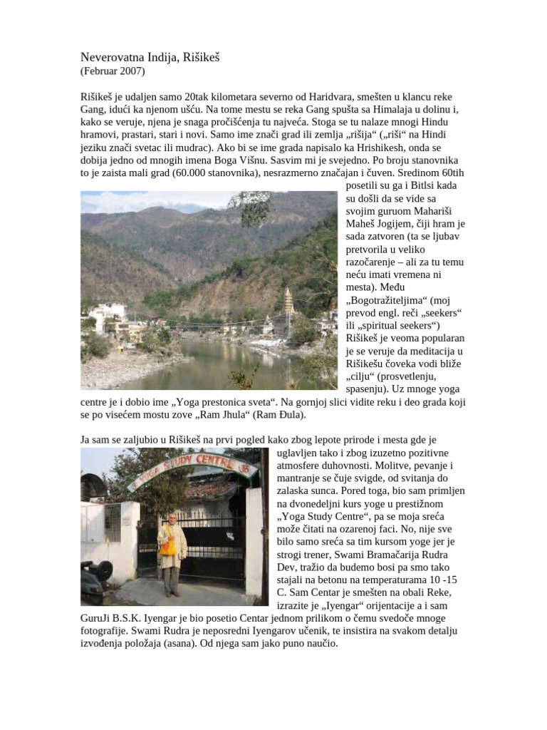 8 Incredible India, Rishikesh I | PDF