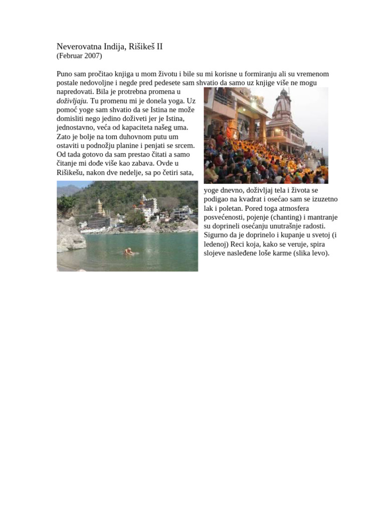 9 Incredible India, Rishikesh II | PDF