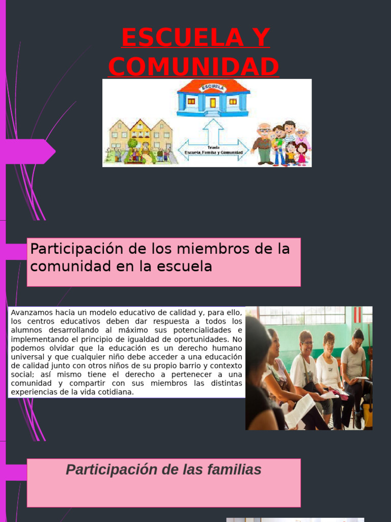Escuela y Comunidad | PDF