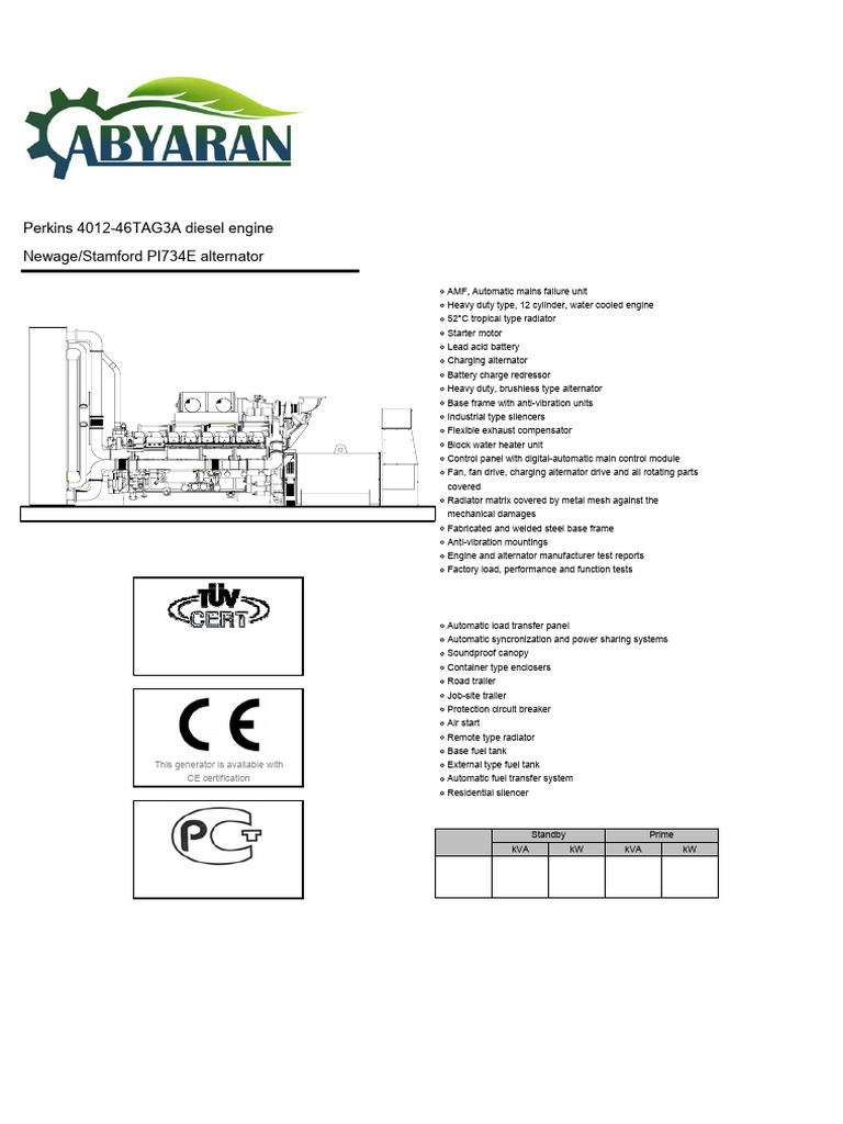 CJ1900PN - Perkins 4012-46TAG3A - Stamford PI734E - 1441 - 1725 - 1893 ...