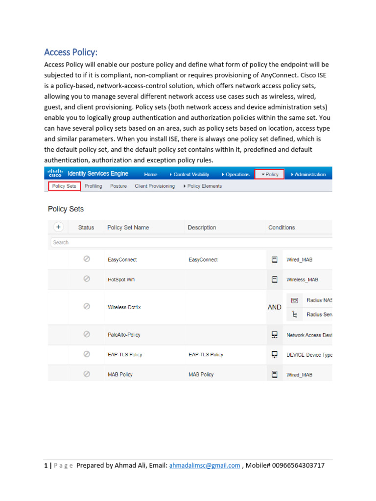 108-Access Policy | PDF