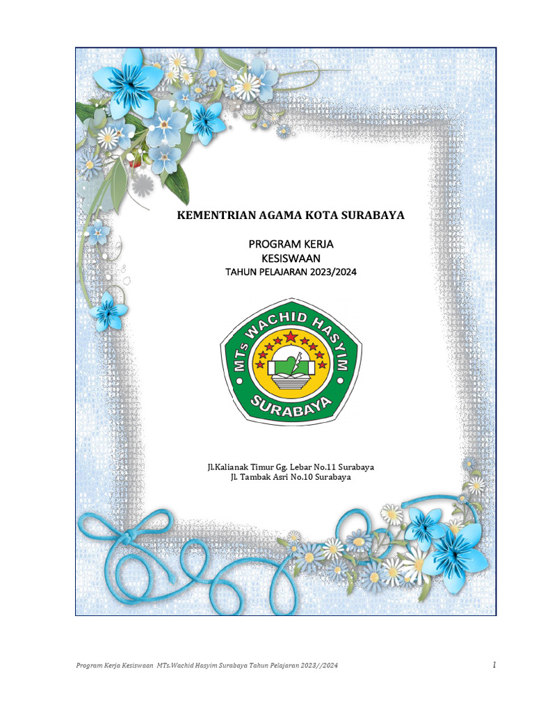 Program Kesiswaan 2023-2024 | PDF