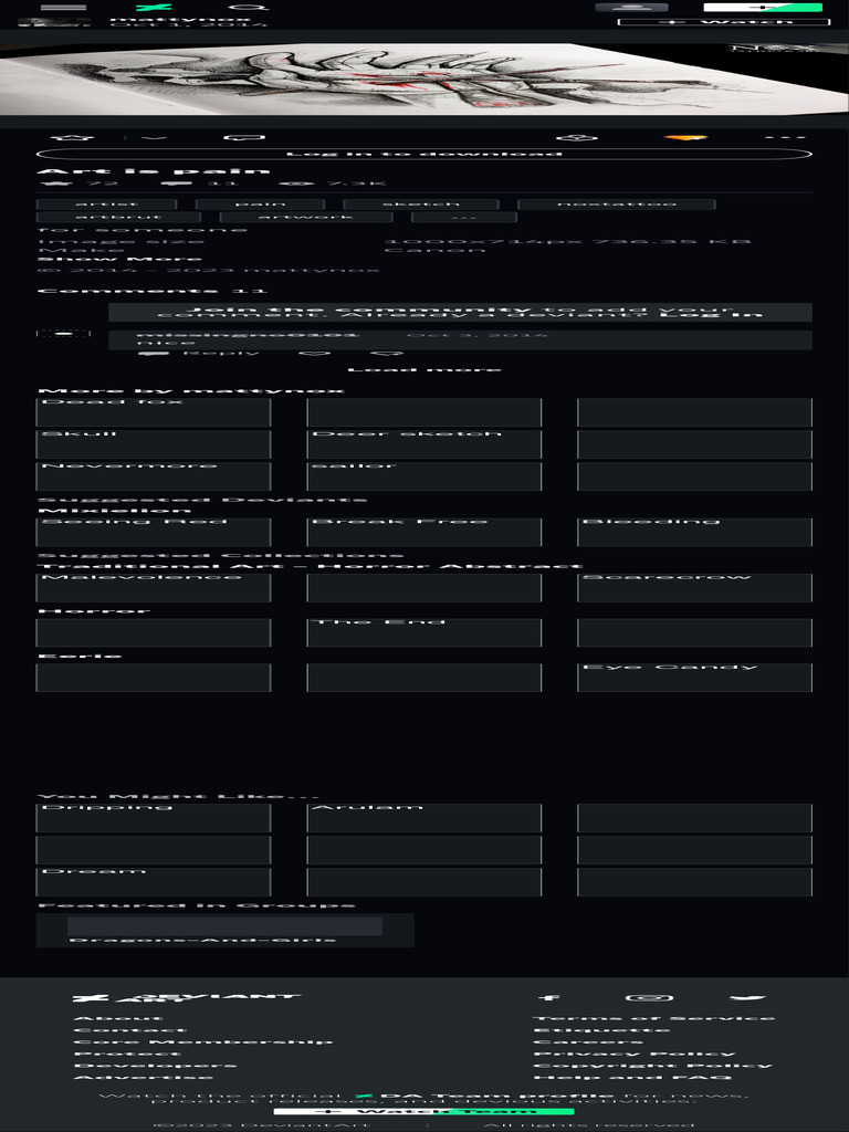 Art Is Pain by Mattynox On DeviantArt | PDF