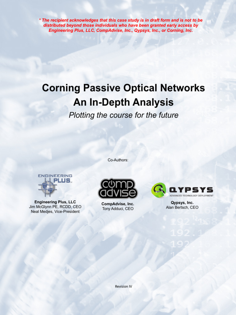 FINAL-Corning-PON-Analysis-4-1-19 | PDF | Computer Network | Network Switch