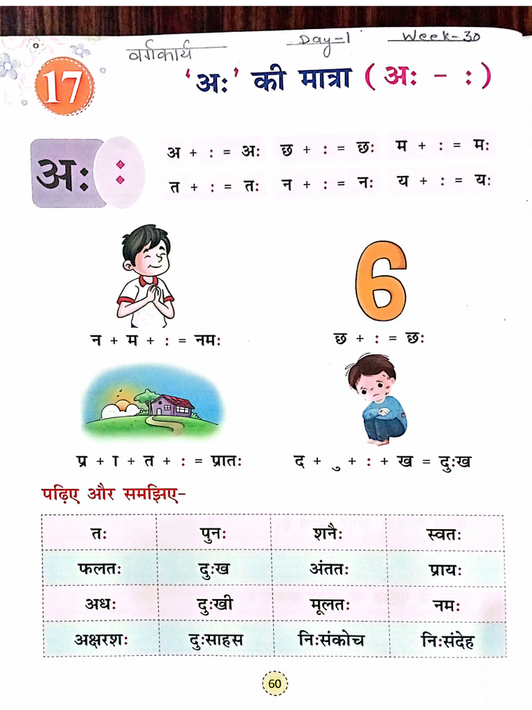 UKG (Hindi) Week - 30 Copy and Book Work | PDF