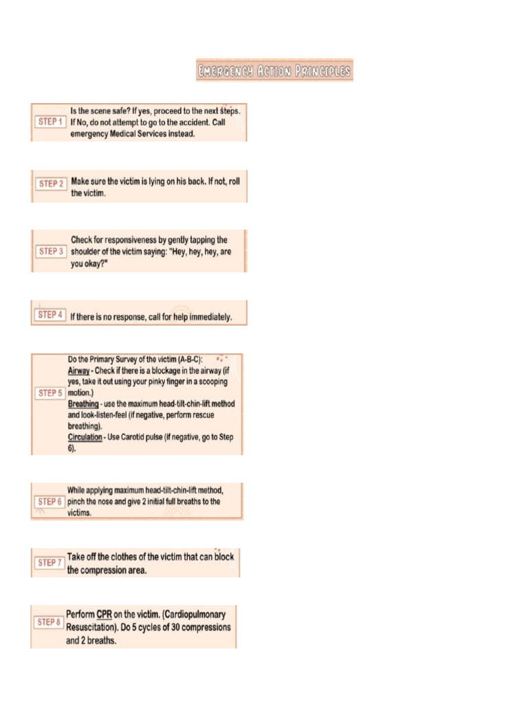 Types of Applying First Aid | PDF