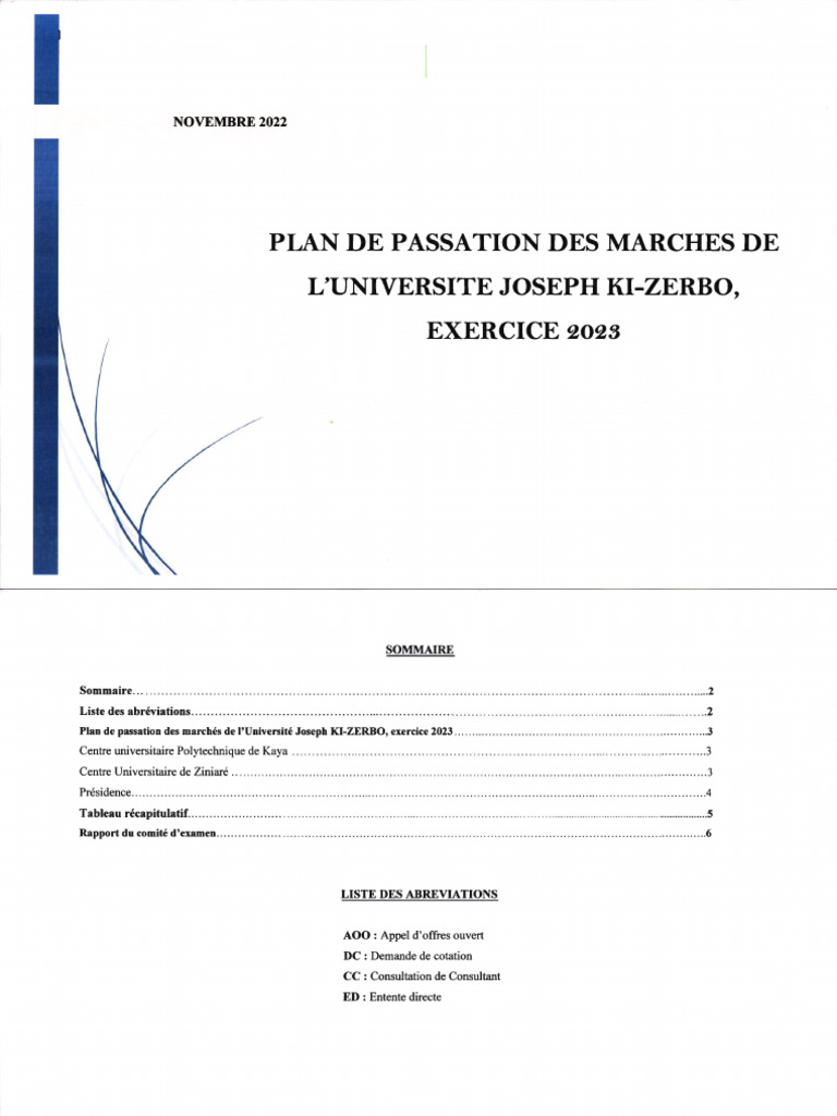 Plan-de-Passation-des-Marches-de-lUniversite-Joseph-KI-ZERBO-Exercice ...
