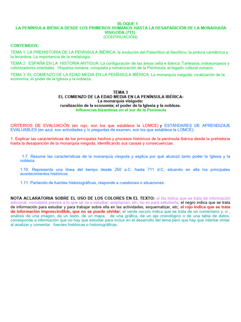 Historia de la Península Ibérica hasta 711 | PDF