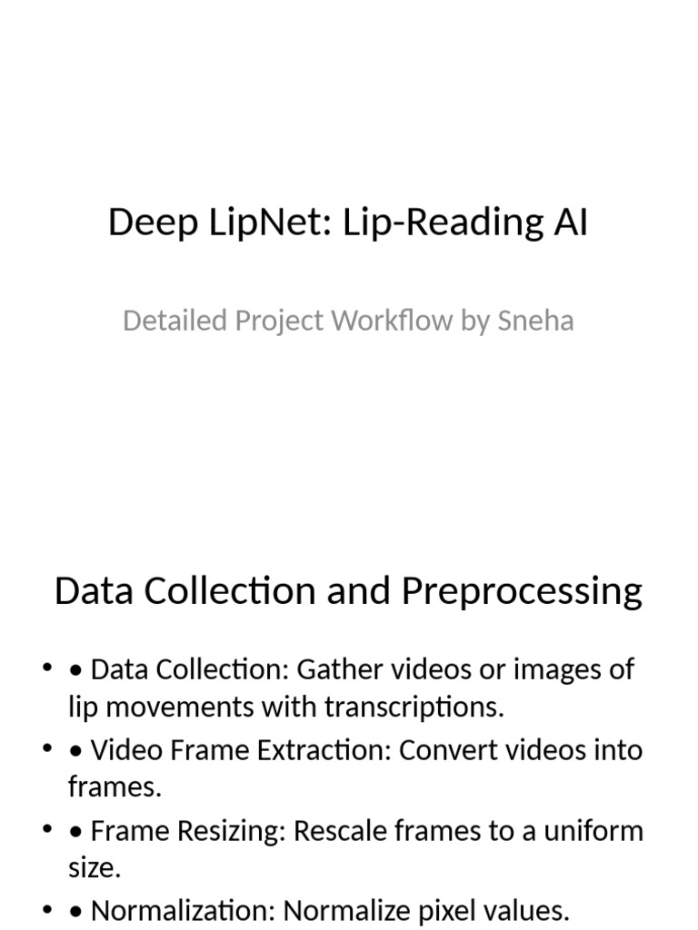 AI Lip-Reading Workflow Guide | PDF