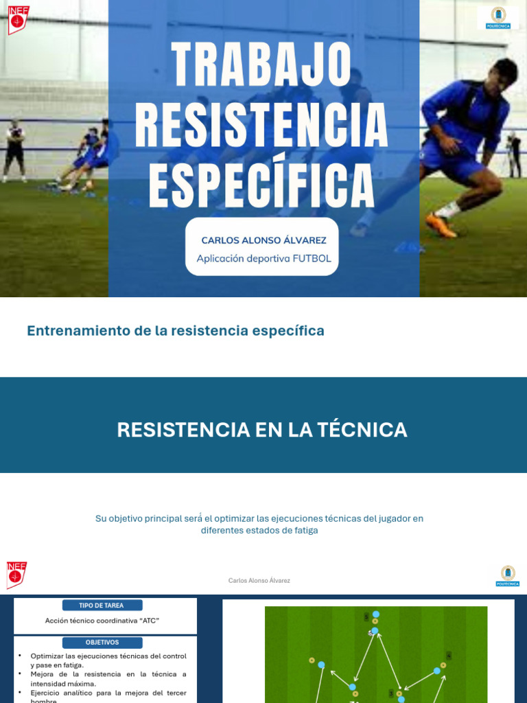 RESISTENCIA ESPECÍFICA en Futbol | PDF | Fatiga (material) | Deportes