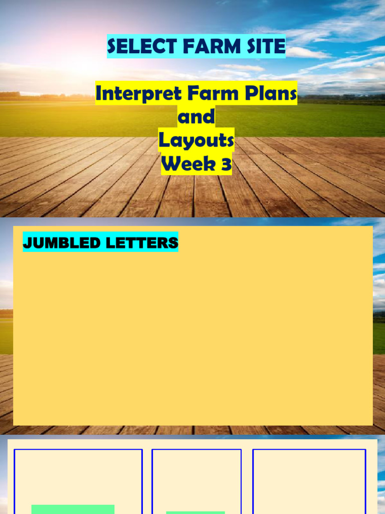 WEEK 3-2ND-Q-INTERPRET-PLANS-DRAWINGS-Copy | PDF | Irrigation | Soil