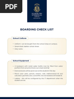 Weekly Boarding Essentials Packing List | PDF
